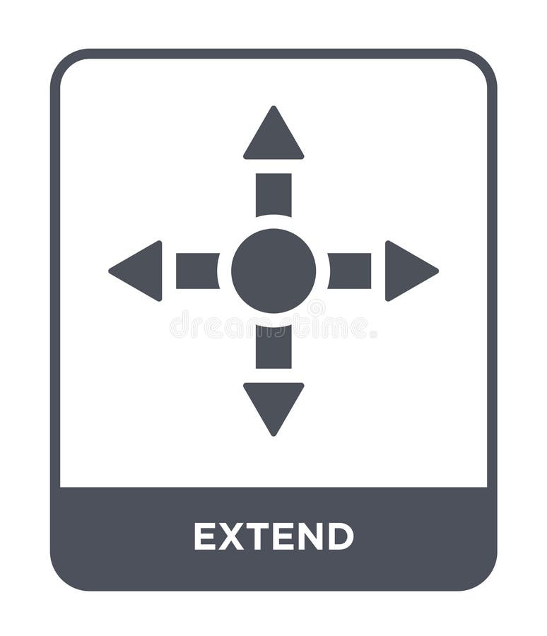 Extend Icon in Trendy Design Style. Extend Icon Isolated on White ...