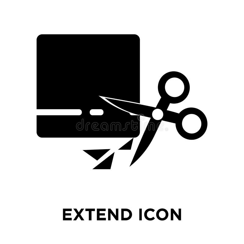Extend Icon on White Isolate. EPS10 Vector Stock Illustration ...