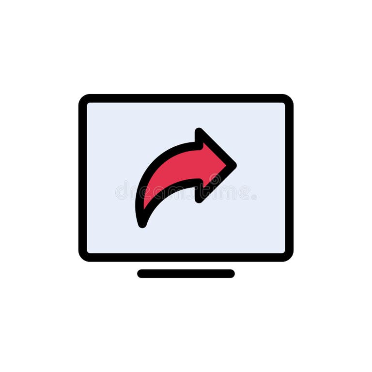 Extend Vector Line Colour Icon Stock Vector - Illustration of ...