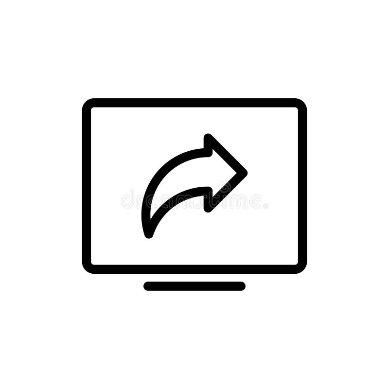 Extend Vector Line Colour Icon Stock Vector - Illustration of ...