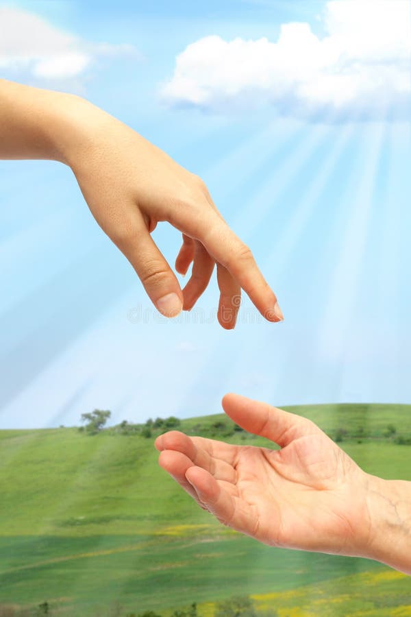 Extended hand for help stock image. Image of helpful - 17993003