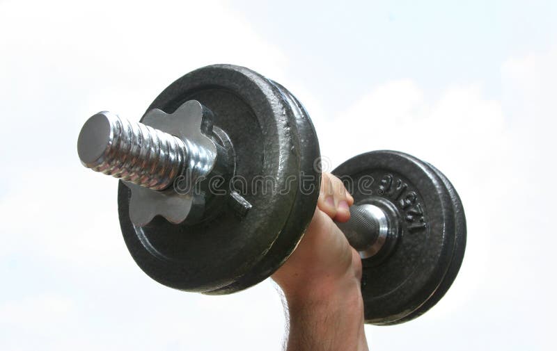 The Extended Hand with Weight. Stock Photo - Image of healthy, dumbells ...