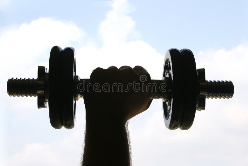 The Extended Hand with Weight. Stock Photo - Image of healthy, dumbells ...