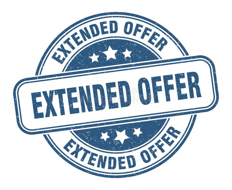 Extended Offer Stamp. Extended Offer Round Grunge Sign Stock Vector ...
