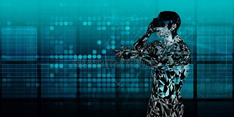 Extended Reality XR Network Stock Illustration - Illustration of ...