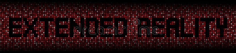 Extended Reality Text on Hex Background Illustration Stock Illustration ...