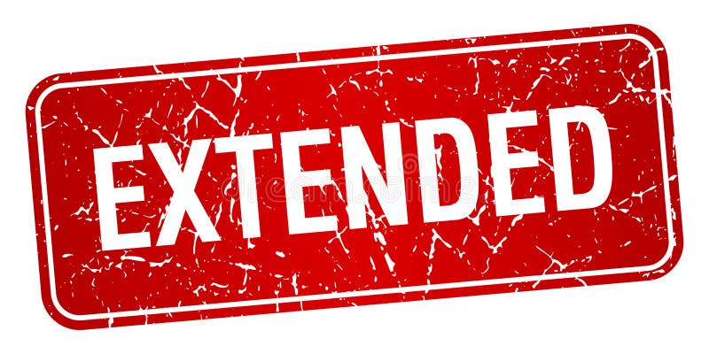 Extended Red Square Isolated Stamp Stock Vector - Illustration of ...