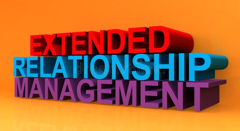 Extended Relationship Management Stock Illustration - Illustration of ...