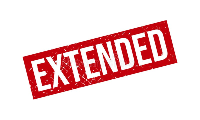 Extended Rubber Stamp. Extended Grunge Stamp Seal Vector Illustration ...