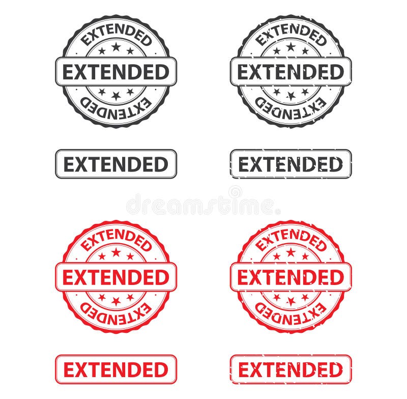 Extended rubber stamp icon stock vector. Illustration of confirmation ...
