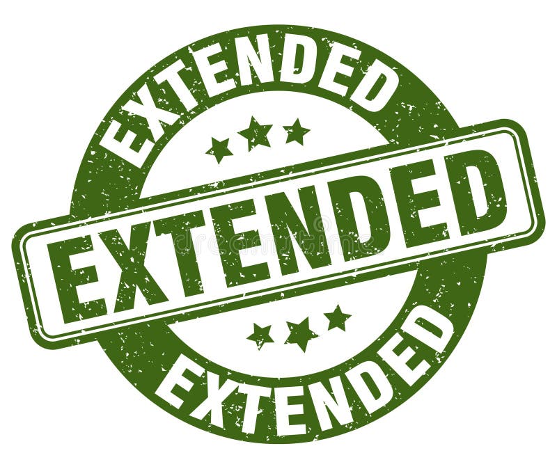 Extended Stamp. Extended Label. Round Grunge Sign Stock Vector ...