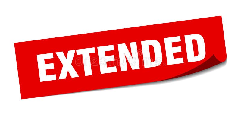 Extended sticker. stock vector. Illustration of price - 153651781