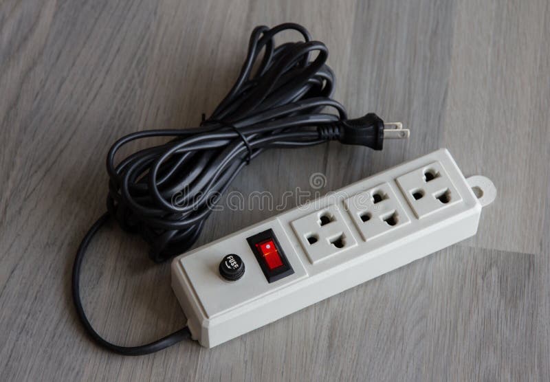 Extension cord stock photo. Image of closeup, socket - 96333496