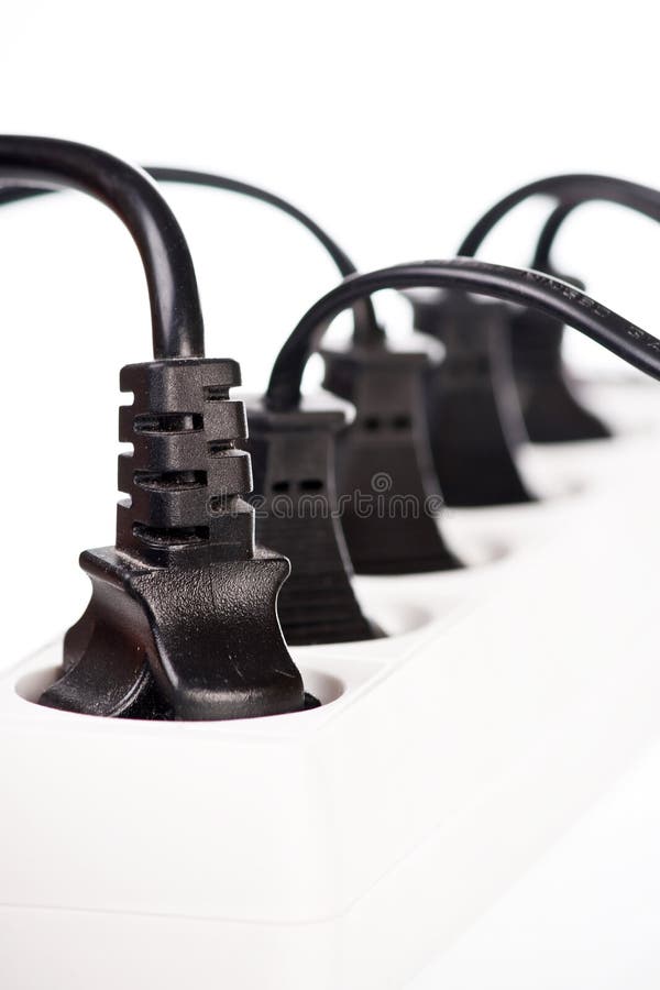 Extension cord with plugs stock image. Image of button - 14347351