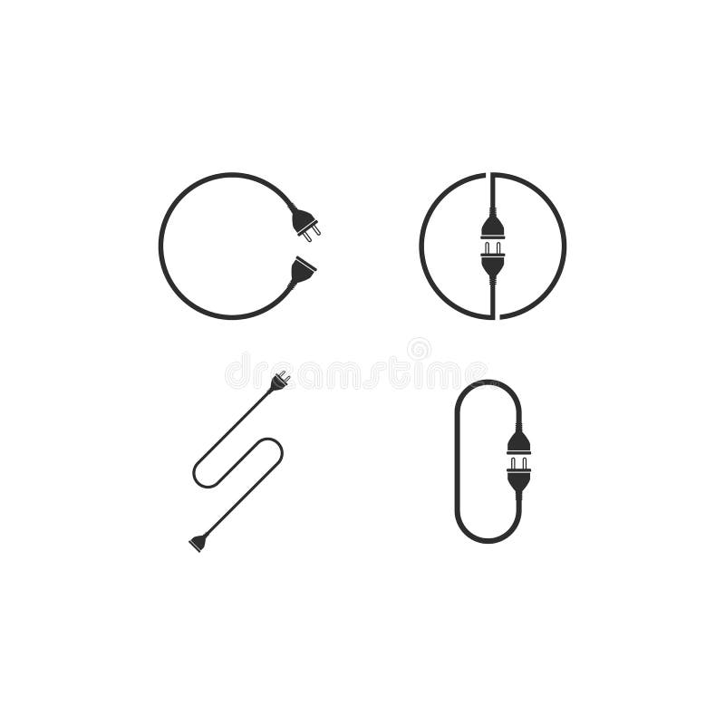 Extension Cord Simple Vector Icon Illustration Stock Vector ...