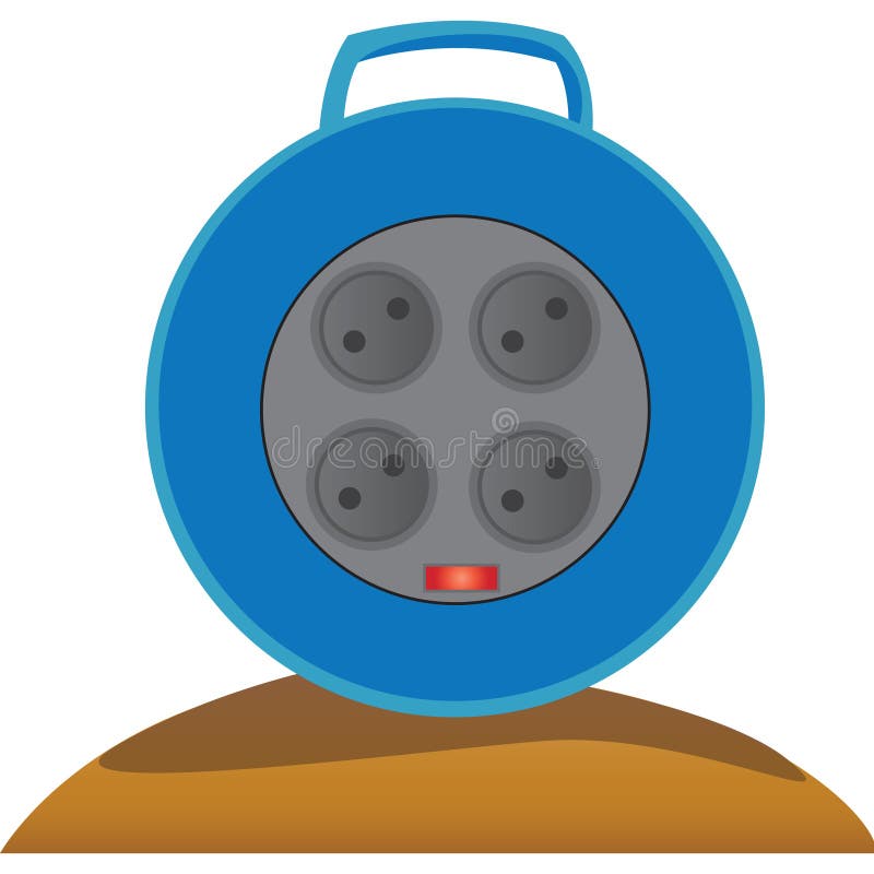 Extension Cord. Vector Illustration Decorative Design Stock Vector ...