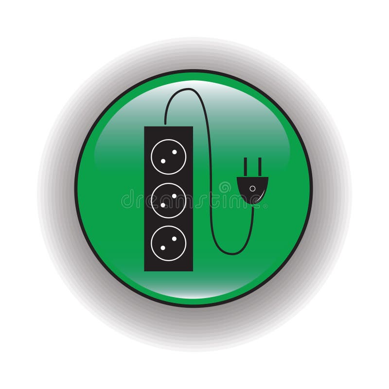 Extension Cord. Vector Illustration Decorative Design Stock Vector ...