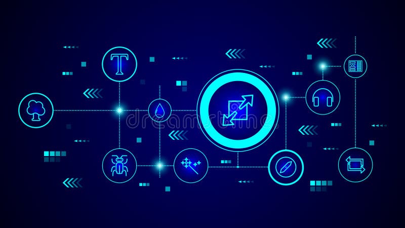 Extension Sign Icon. from Web Set Stock Illustration - Illustration of ...