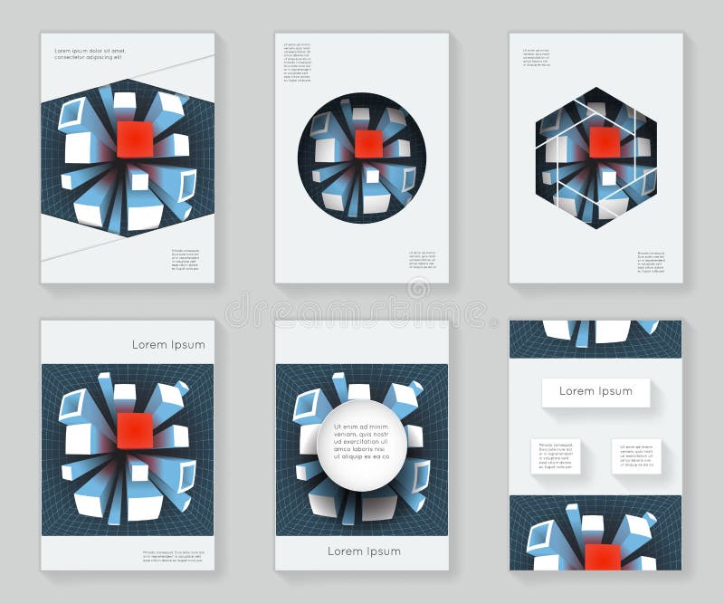 Extension Square Movement Volume Space 3d Over Design Template Abstract ...