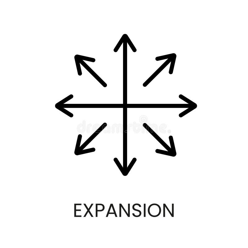 Extension Vector Line Icon with Editable Stroke Stock Illustration ...