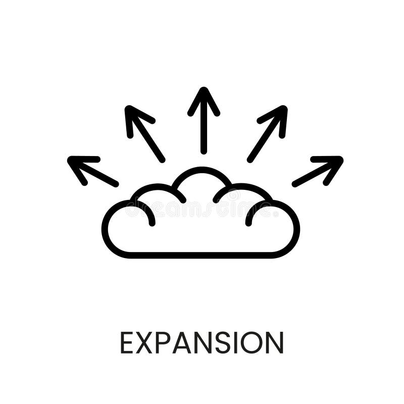 Extension Vector Line Icon with Editable Stroke Stock Illustration ...