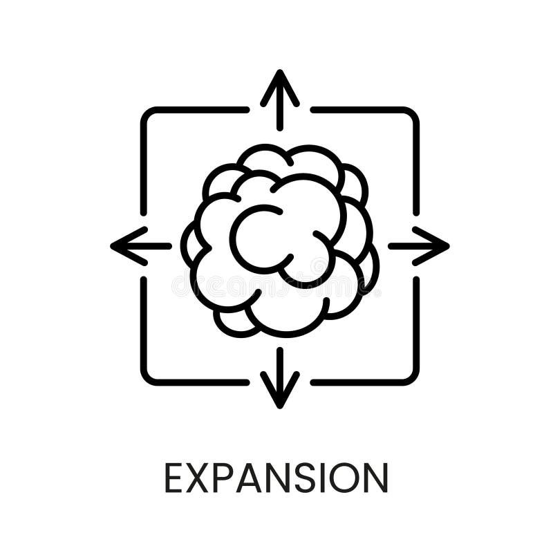 Extension Vector Line Icon with Editable Stroke Stock Illustration ...