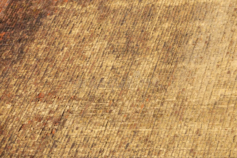 Background from Brick Wall Red. Extensive Oblique Texture Stock Photo ...