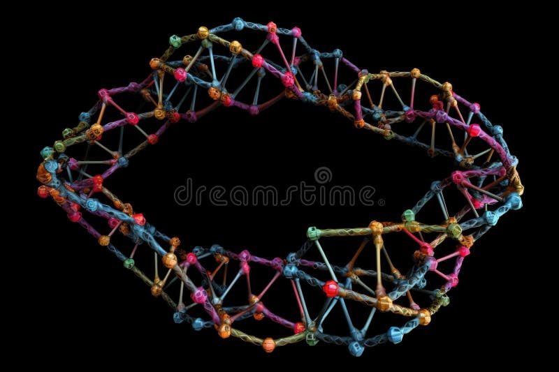Molecular Structure of a Person S Dna, with Different Variations and ...