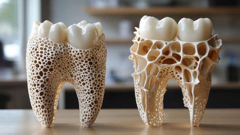 Extensive Scientific Model of a Human Teeth Cross Section Stock Photo ...