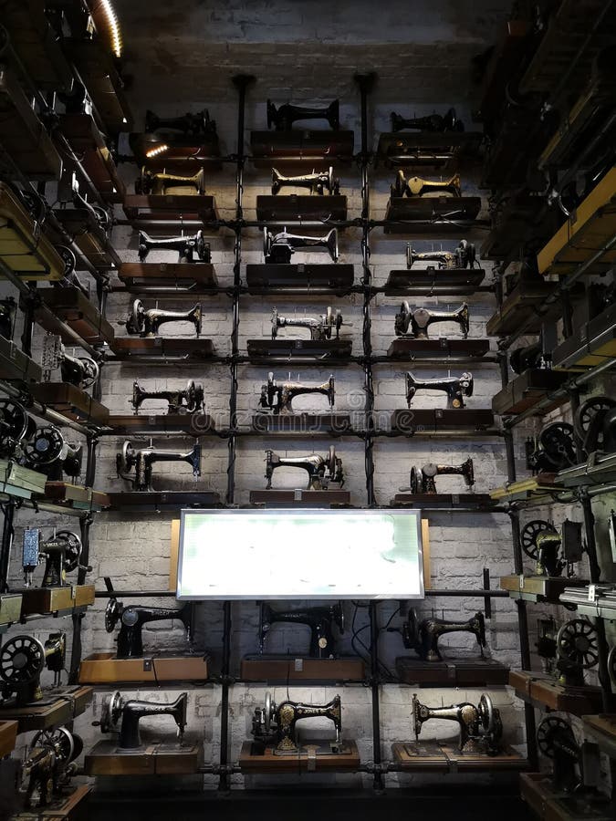 An Extensive Set of Sewing Machines Editorial Stock Image - Image of ...