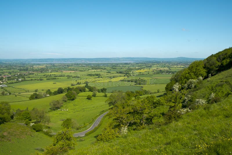 Extensive View Towards the River Severn and the Forest of Dean Stock ...
