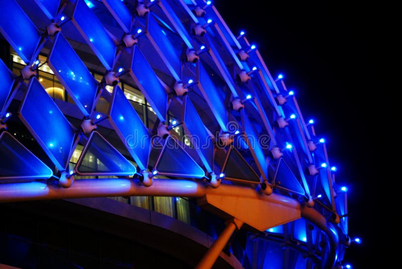 Exterior Architecture Cladding Stock Photo - Image of lights, windows ...