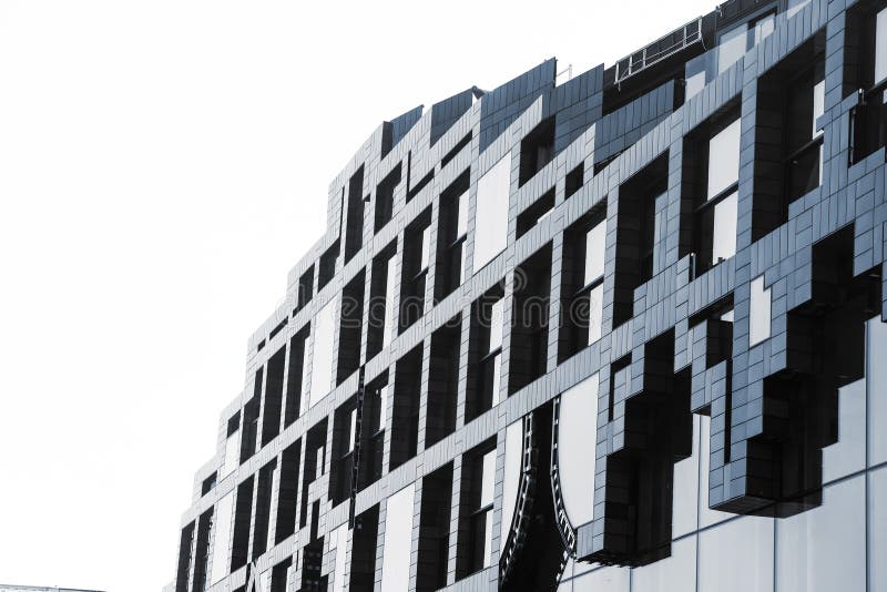 Exterior Architecture of Modern Building in Delft, Netherlands Stock ...