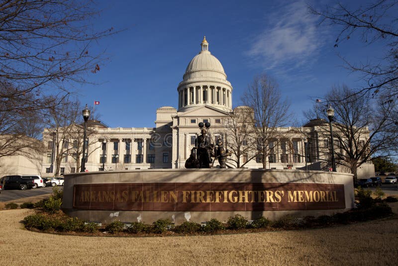 Exterior of the Arkansas State Capitol Building in Little Rock Stock ...