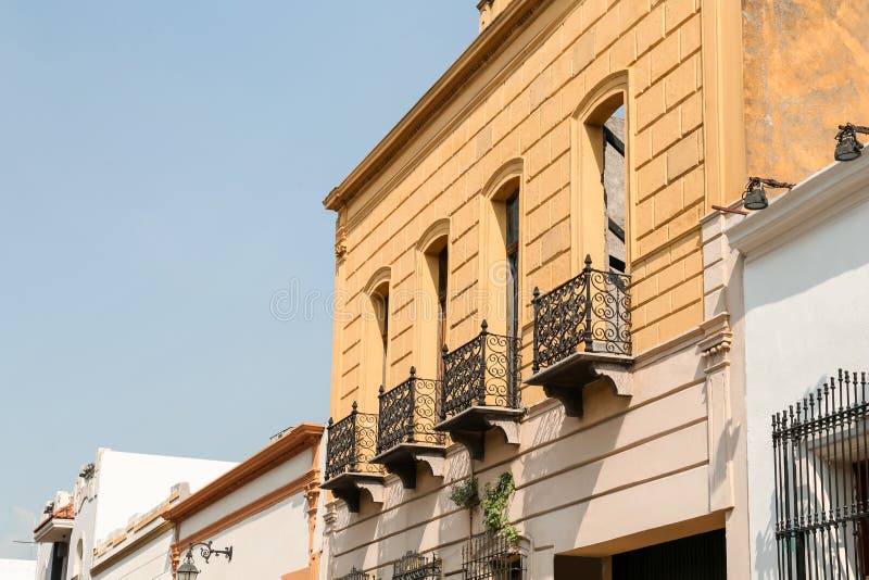 Exterior of Beautiful Building with Windows and Balconies Stock Image ...