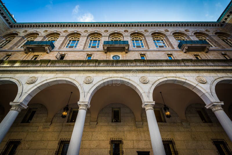 The Exterior of the Boston Public Library at Copley Square, in B ...
