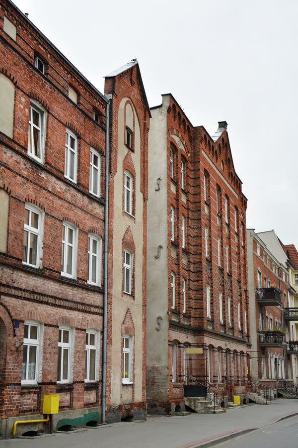 Exterior Brick Building Architecture in Malbork, Poland Editorial ...