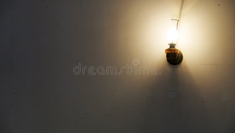 Exterior of Building with Lights of Lamp with Light Light Stock Image ...