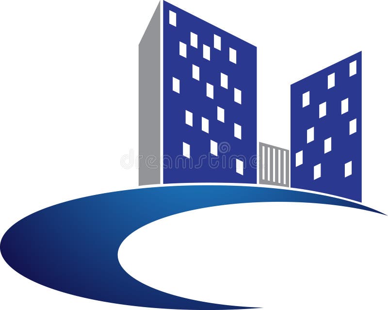 Exterior Building Logo Concept Stock Vector - Illustration of architech ...
