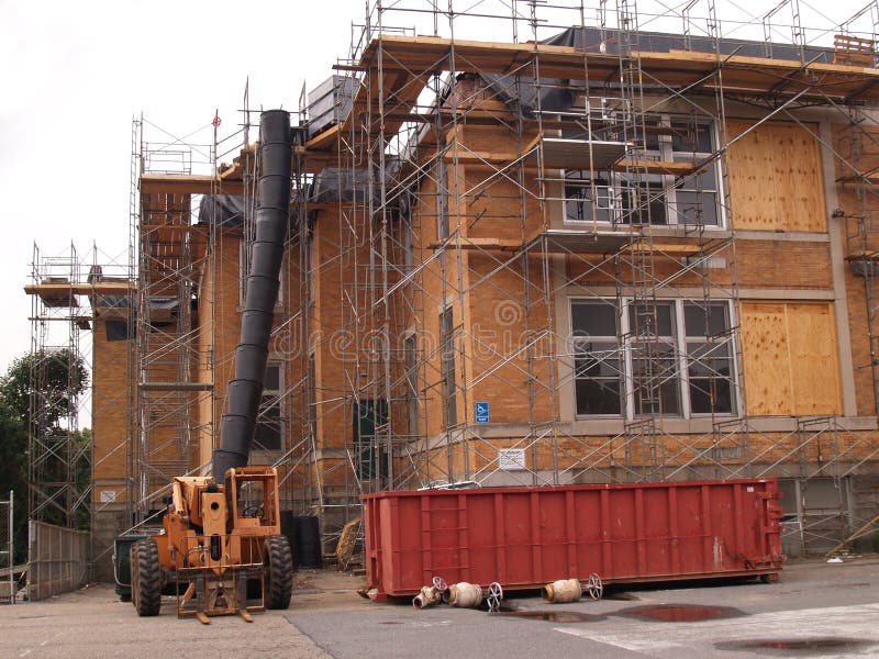 Exterior Building Renovation Stock Photo - Image of worn, renovate: 5887940