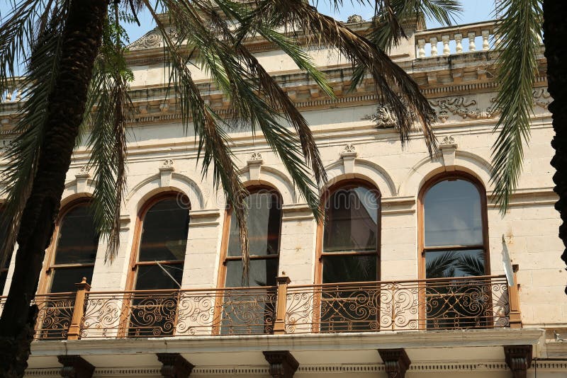 Exterior of Building with Windows and Balcony Stock Image - Image of ...