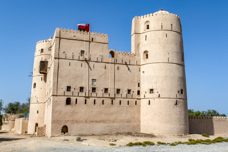 Exterior of the Castle in Barka, Oman Stock Photo - Image of tourist ...