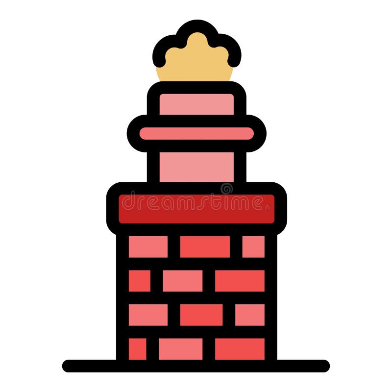 Exterior Chimney Icon Vector Flat Stock Vector - Illustration of vector ...