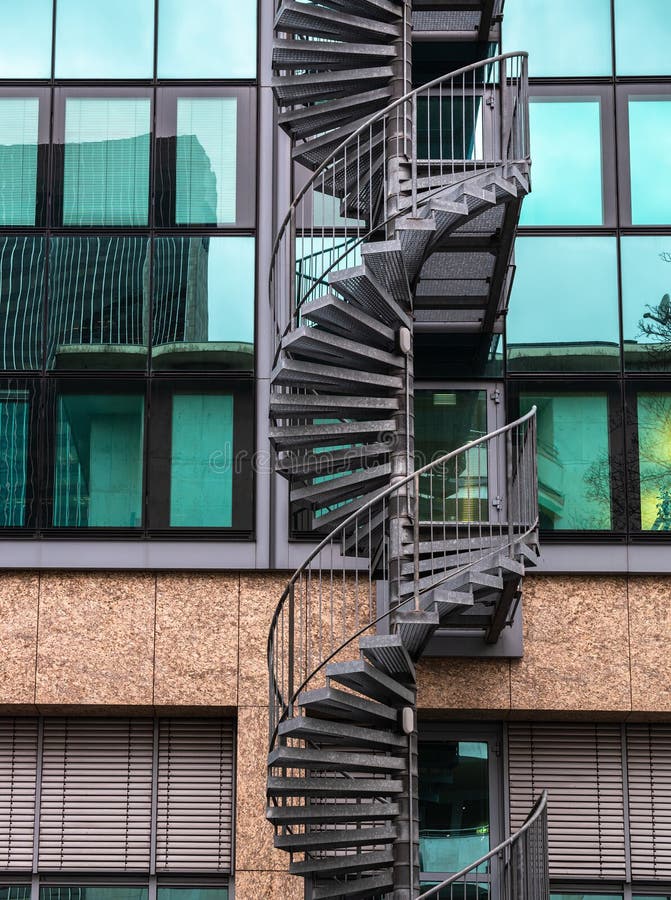 Exterior circular stairs stock image. Image of outdoor - 276040827