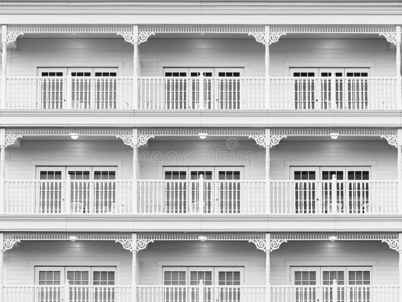 Exterior of Classic Building in American Style Stock Photo - Image of ...