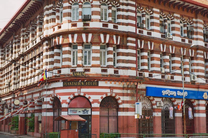 Exterior of the Colonial Architecture Building in Colombo, Sri Lanka ...