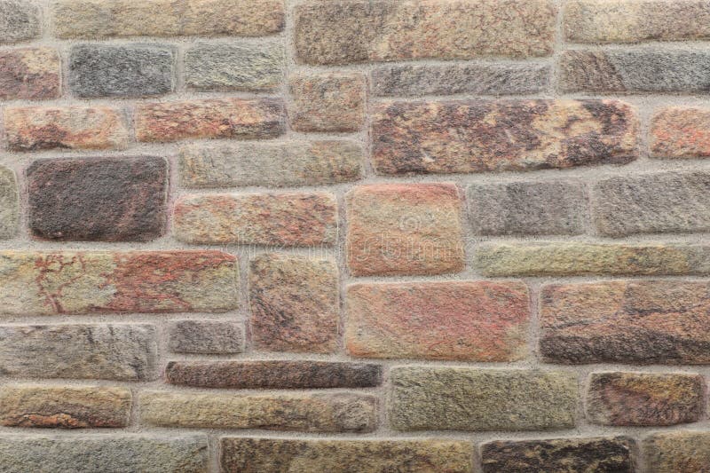 Exterior Colorful Stone Brick Wall, Brick Wall Texture Background. Old ...
