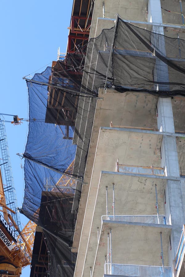 Exterior of a Concrete Building Under Construction in a City Stock ...