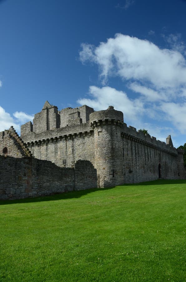 Exterior of Craigmillar Castle Stock Photo - Image of slit, historic ...