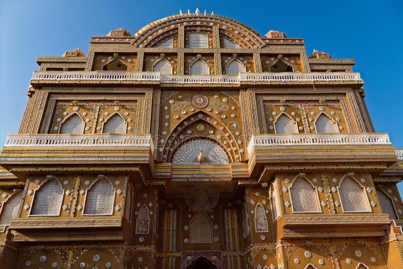 Exterior Decoration and Design in Pandal of Durga Puja Stock Photo ...